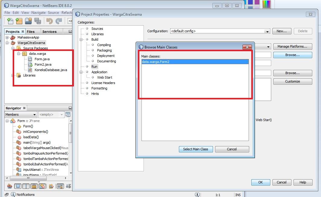 Java Netbeans 802 Form Cant Be Main Class Stack Overflow 8384