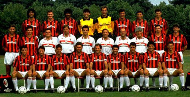 Cari Rare! jersey jadul AC Milan 90/91-91/92 Mediolanum "The Immortal ...