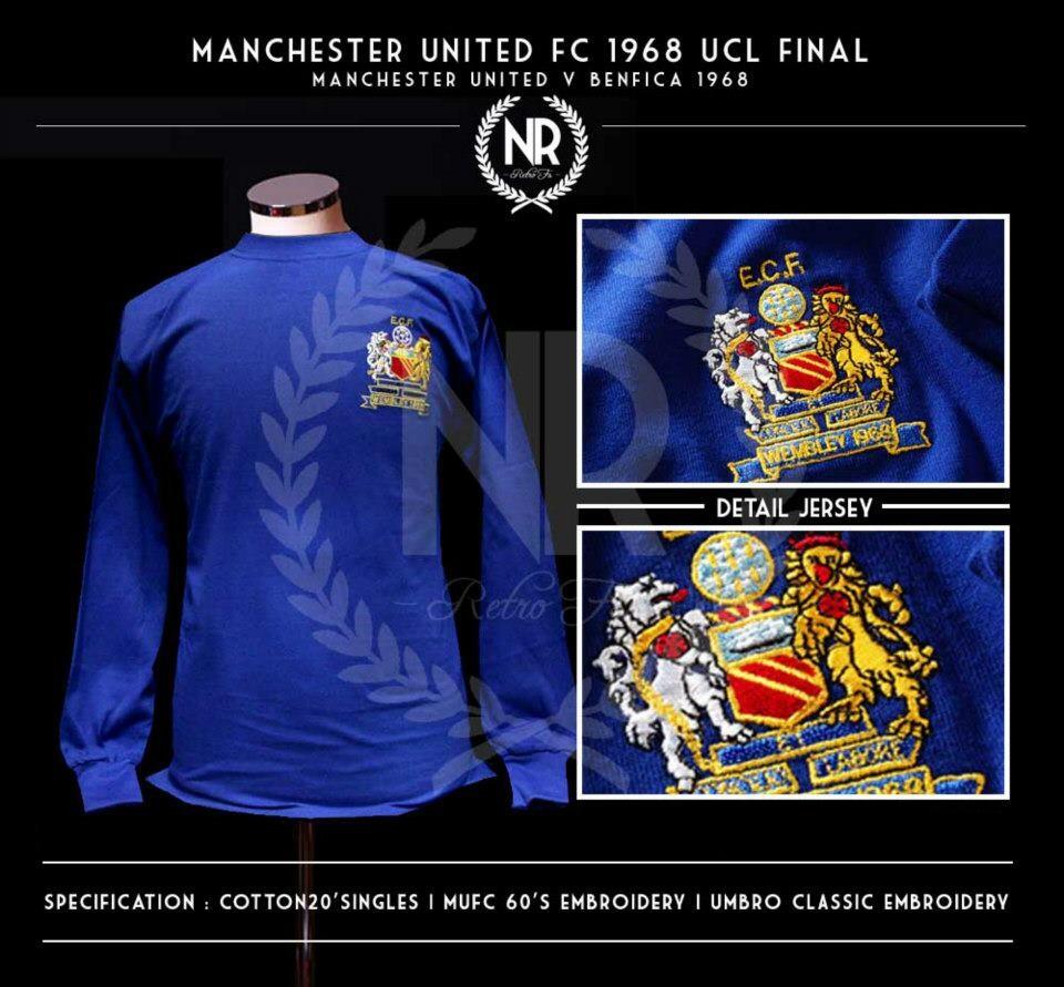 Cari PRE ORDER Jersey Classic/Klasik MANCHESTER UNITED UCL th 1968 ...