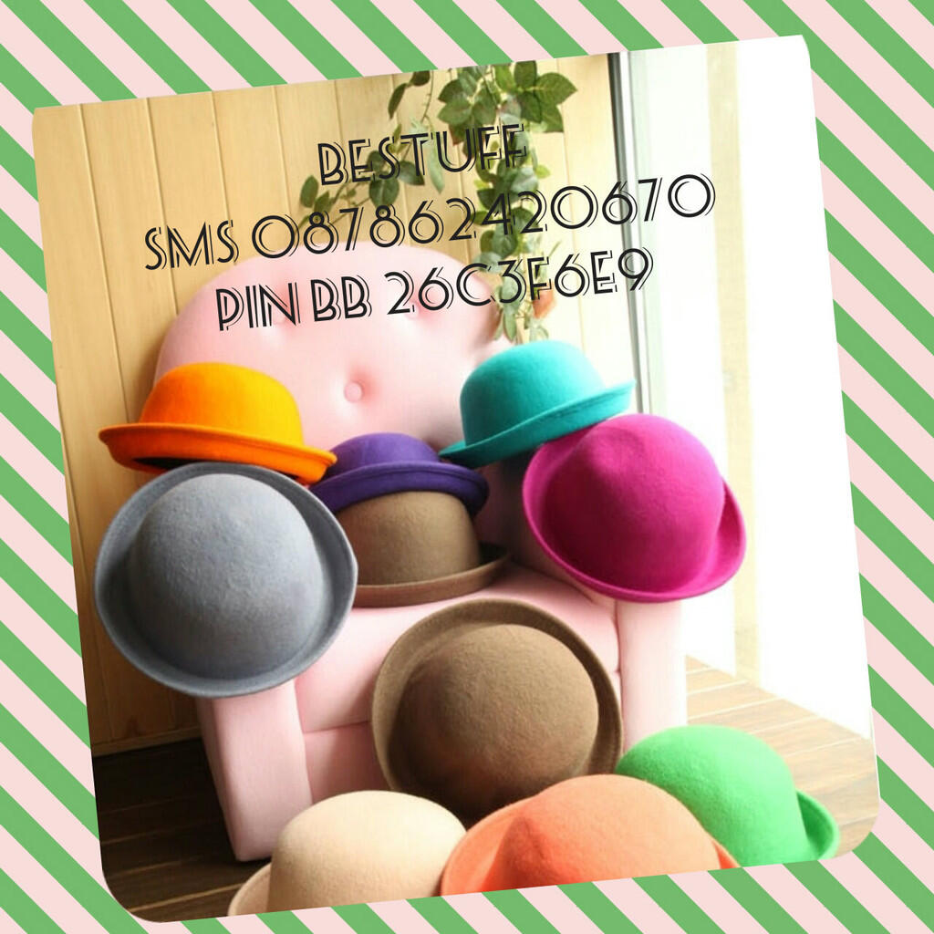 Terjual Supplier Bowler Hat (Topi Caplin) Murah Meriah! BEST QUALITY ...