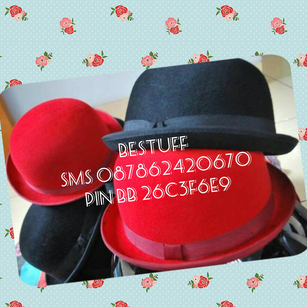 Terjual Supplier Bowler Hat (Topi Caplin) Murah Meriah! BEST QUALITY ...