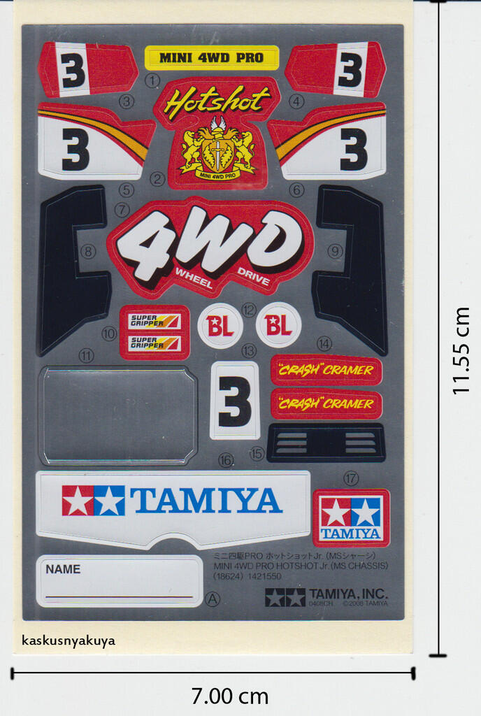 Koleksi Scan Sticker Tamiya Mini 4wd - Page 7 | KASKUS
