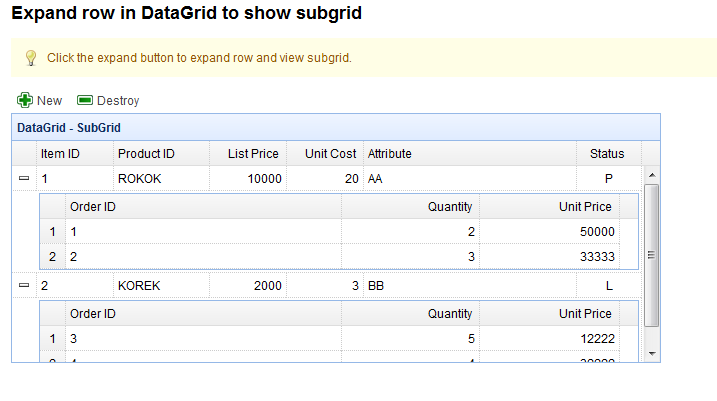 [Ask]Cara menambah row pada subGrid Jquery EasyUI | KASKUS