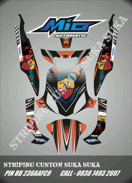 Vector Decal Yamaha Mio (striping full body) | KASKUS