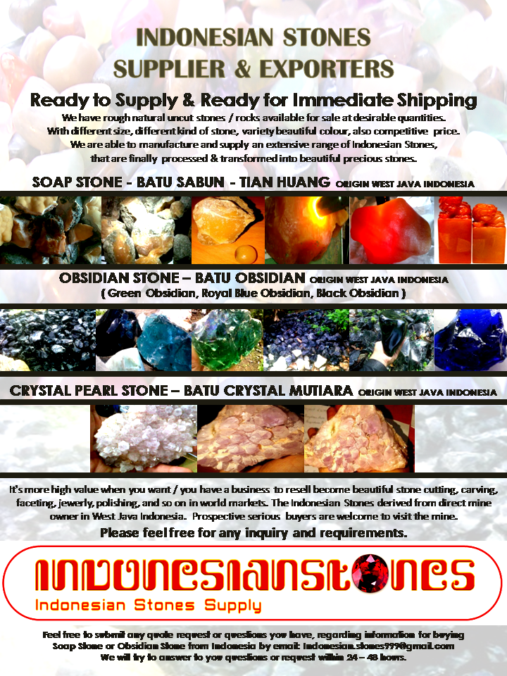 BATU SABUN ( SOAP STONE ), BATU OBSIDIAN (ROYAL BLUE, BLACK, GREEN ...