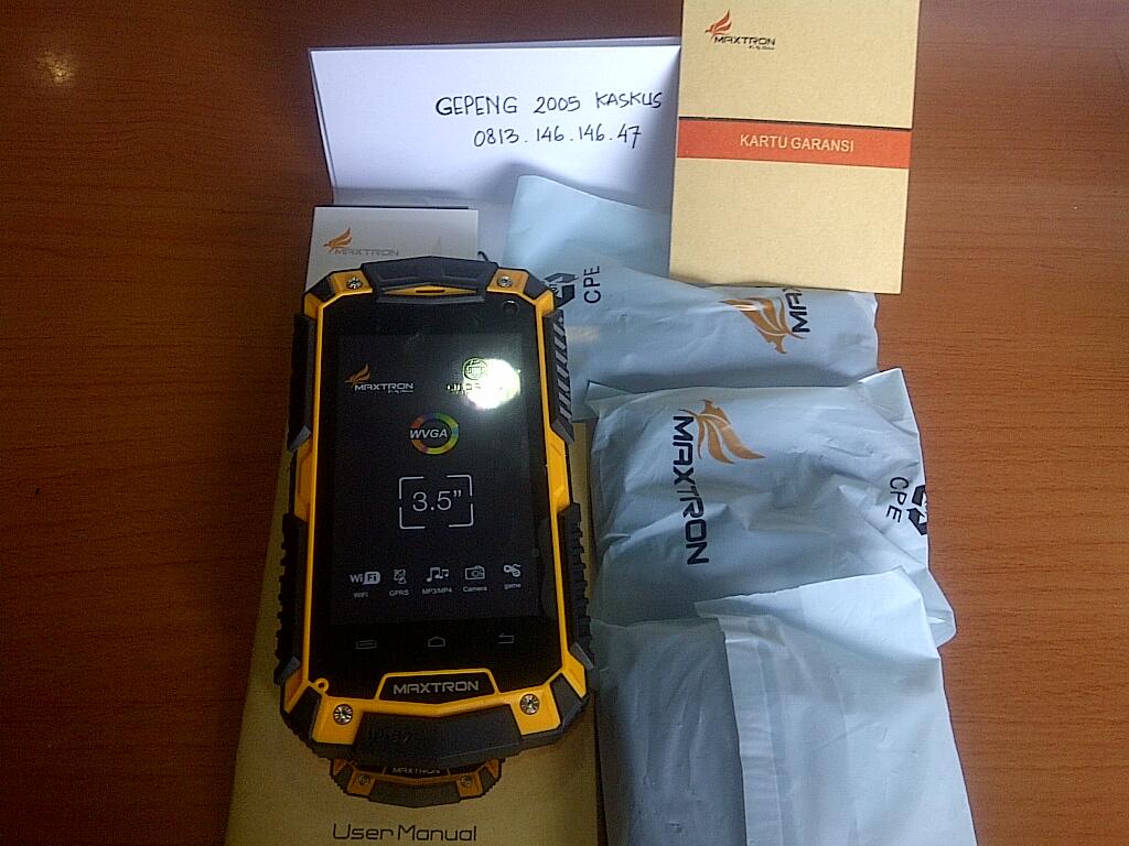 Jual HP ANDROID OUTDOOR - Maxtron IP67-3 (ANTI AIR, TAHAN BANTING ...