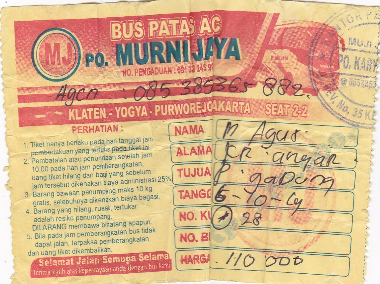 Kecewa dengan PO MURNI JAYA | KASKUS