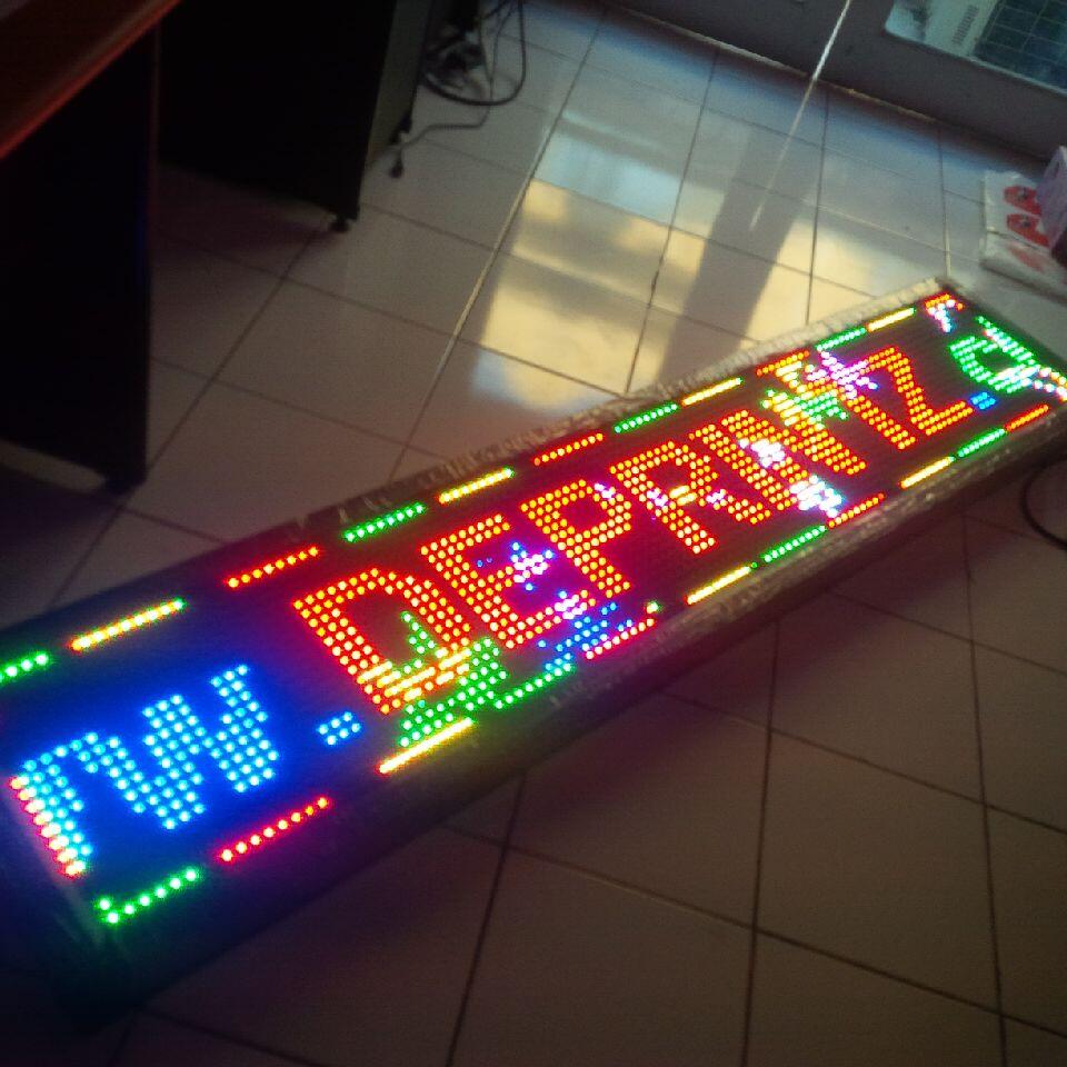 Running Text LED Full Color Tinggi 20cm | KASKUS