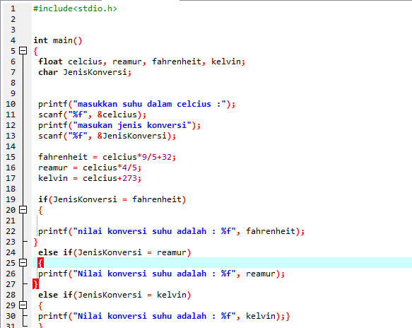 (Ask) bahasa c untuk membuat program konversi suhu dengan bahasa c | KASKUS