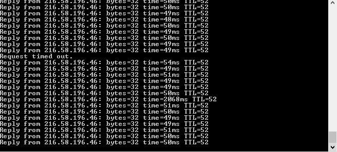 Jaringan RTO 1 kali atau ping meledak | KASKUS