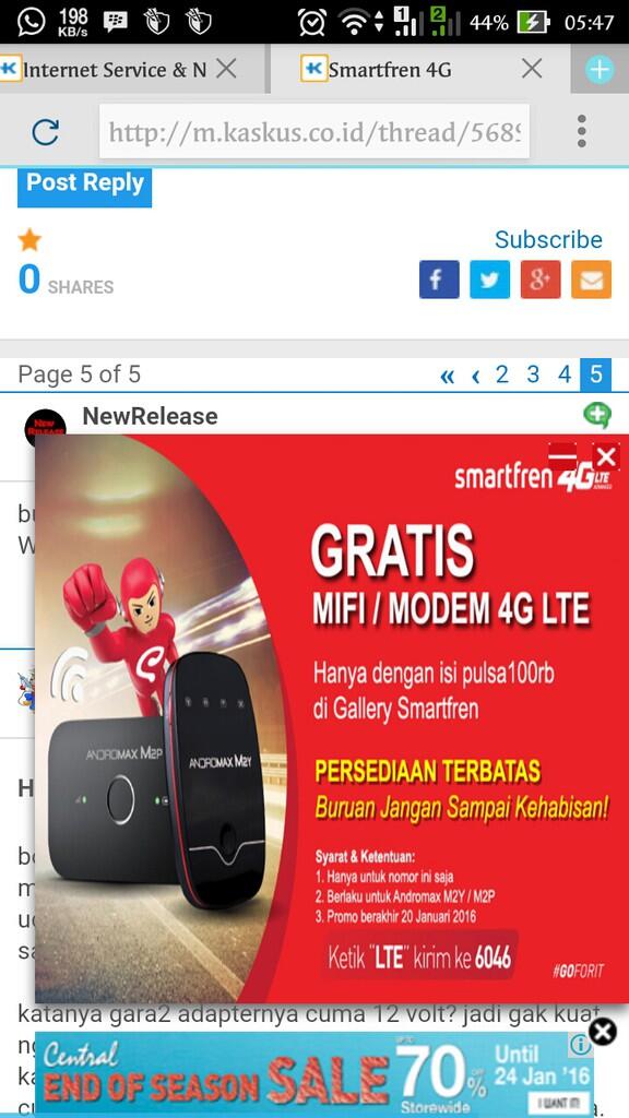 Review Modem Mifi Smartfren 4G Andromax M2P - Page 5 | KASKUS