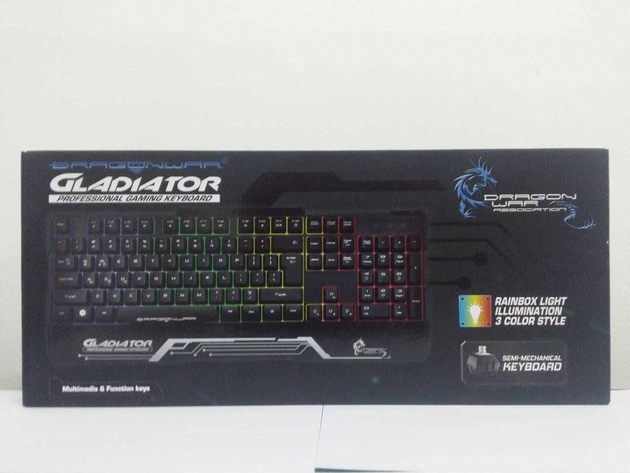 DRAGON WAR GK-008 GLADIATOR SEMI-MECHANICAL GAMING KEYBOARD | KASKUS