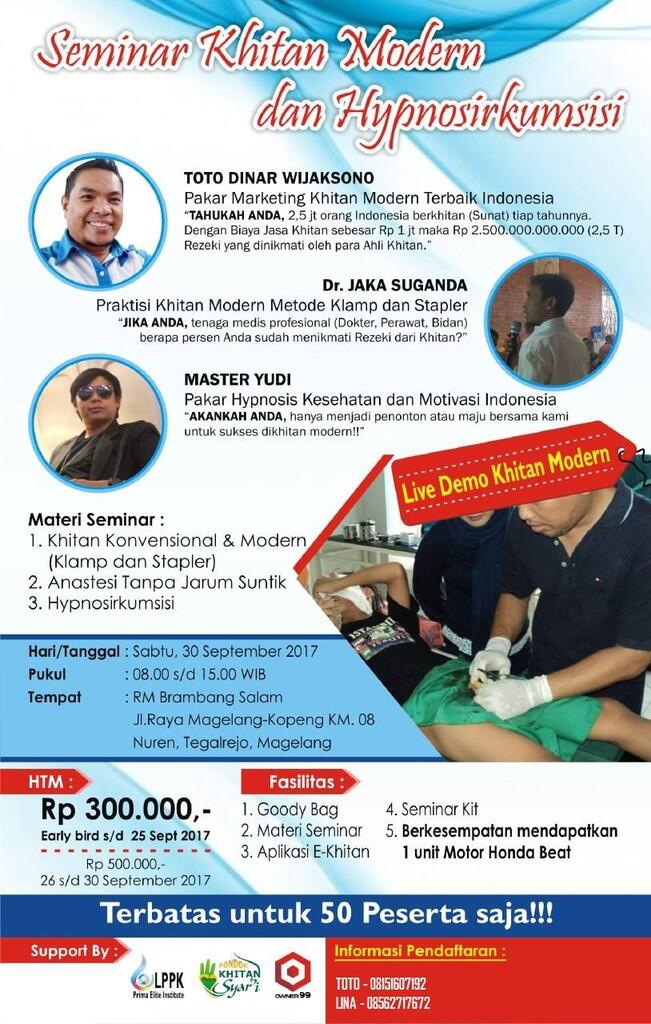 Seminar Khitan Modern dengan metode STAPLER Pertama di Indonesia | KASKUS