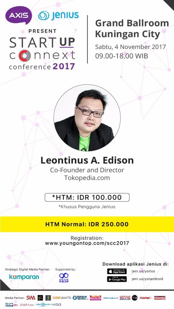 Sosok Inspiratif Dibalik Tokopedia, Leontinus Alpha Edison | KASKUS