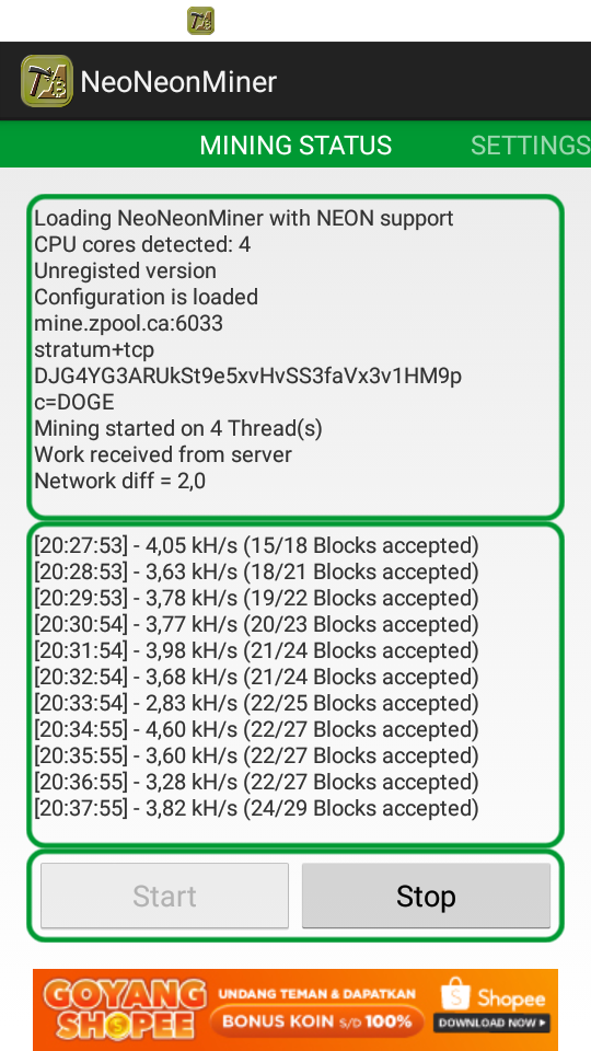 Cara Mining Di Android | KASKUS