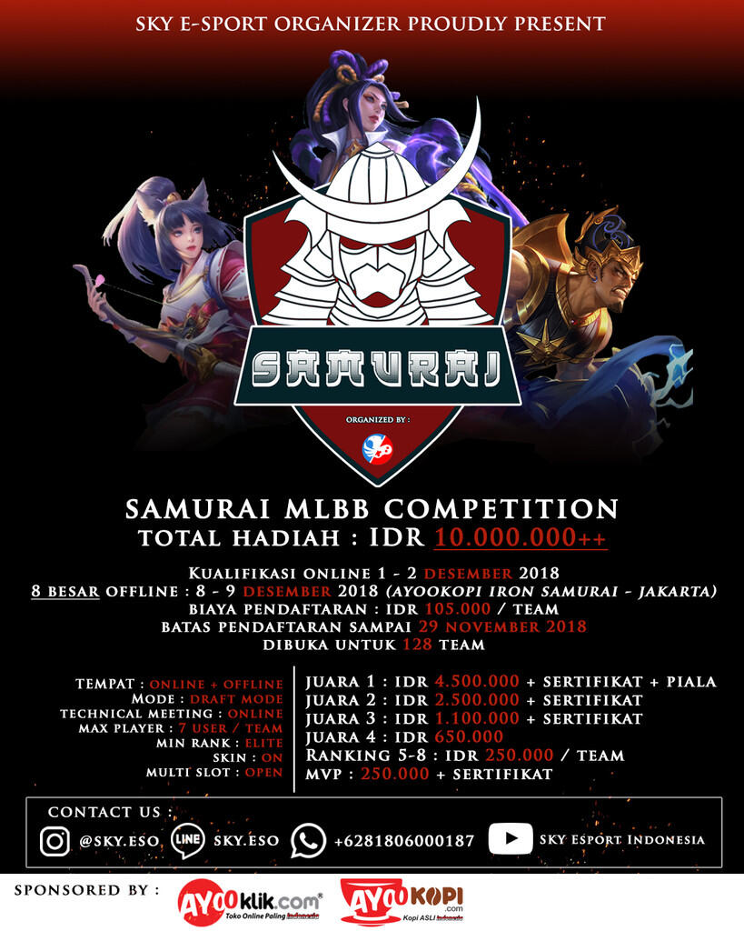 [EVENT] TOURNAMENT ONLINE MOBILE LEGENDS - SAMURAI MLBB COMPETITION ...