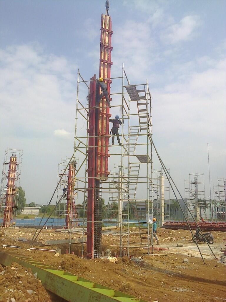 Alat Bekisting, Scaffolding, Perancah, Steger, Cetakan Kolom, Cetakan ...
