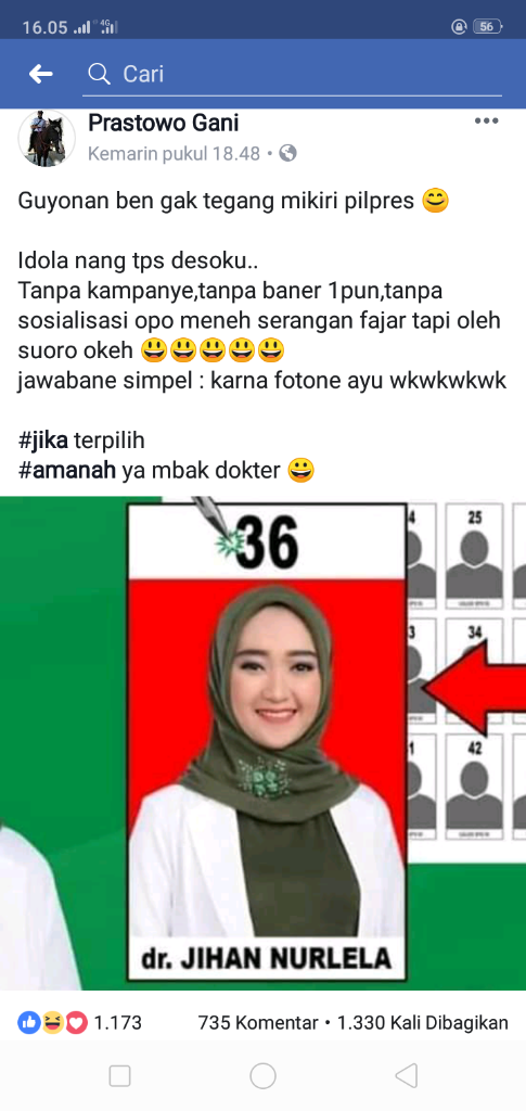 VIRAL Calon DPD RI cantik asal Lampung, dr. Jihan Nurlela | KASKUS