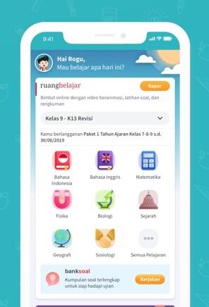 Desain Berwarna Aplikasi Ruangguru Buat Belajar Jadi Lebih Menyenangkan ...