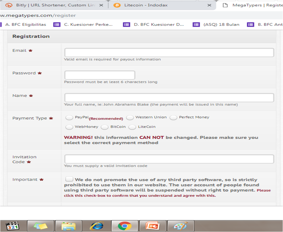 CARA MEMBUAT AKUN DI MEGATYPERS
