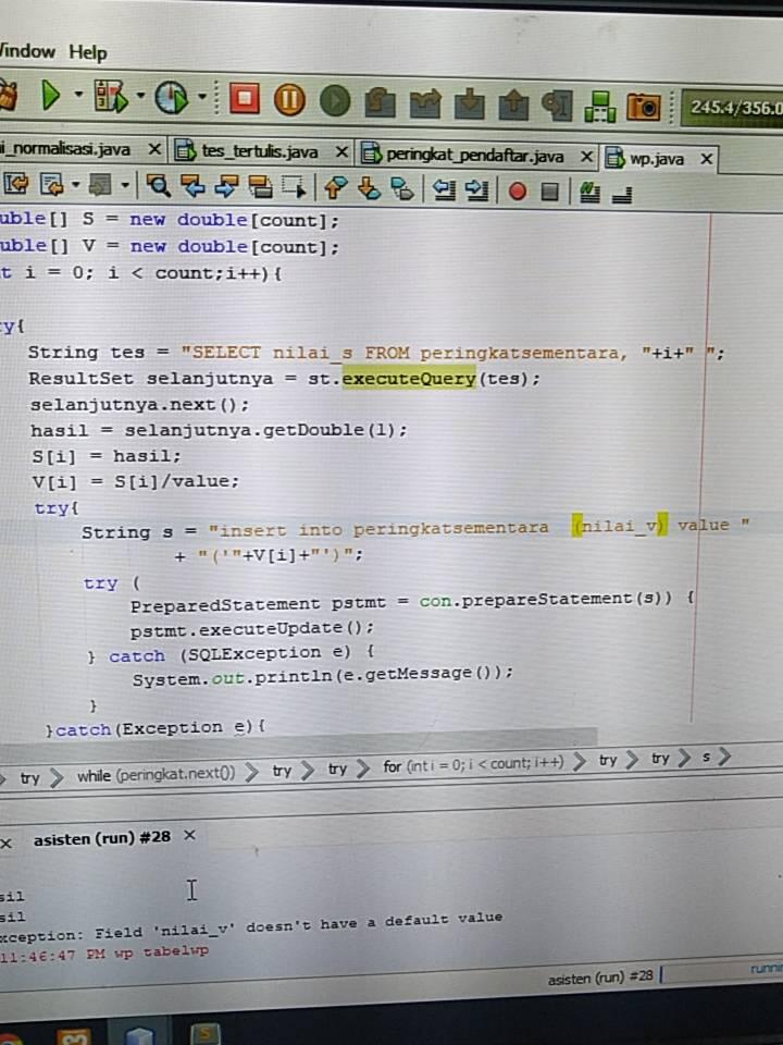 [ASK] PROGRAM SPK METODE WP JAVA NETBEANS | KASKUS