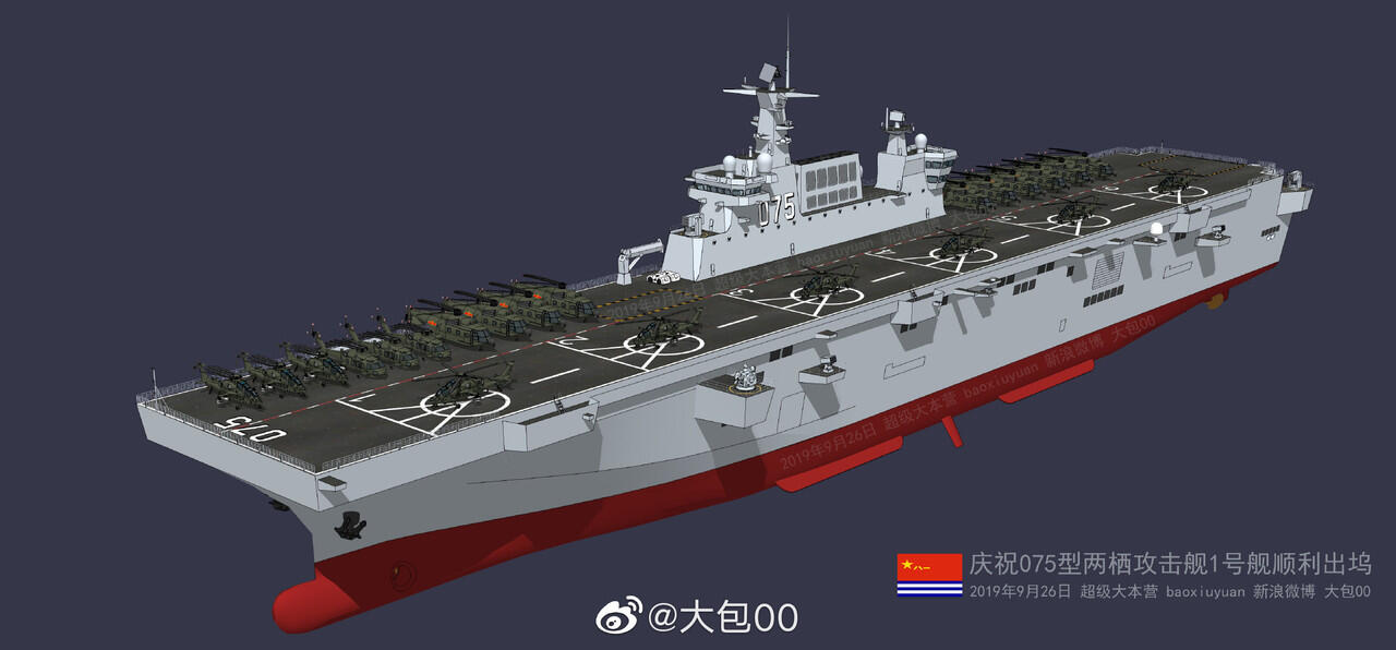 Penampakan LHD Type 075 | KASKUS
