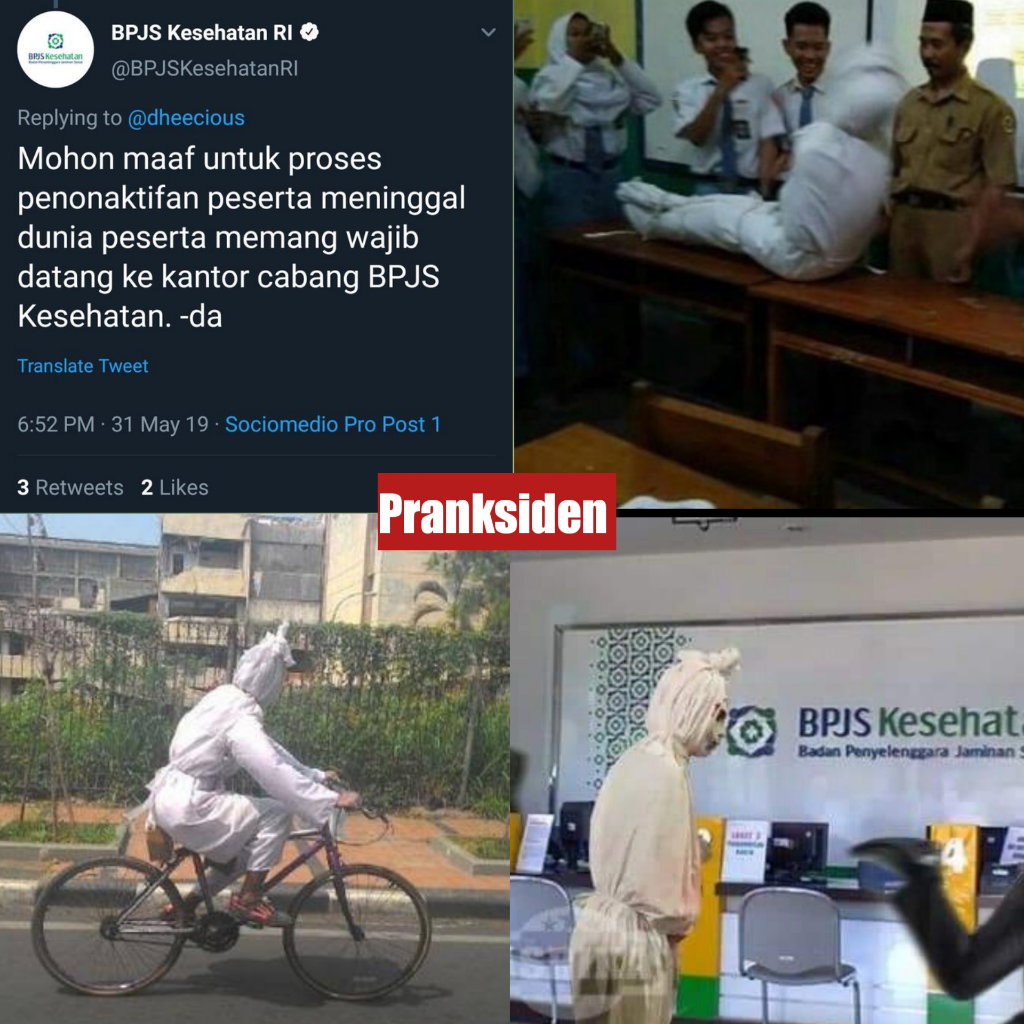 Gara-gara Cuitan Twitter BPJS Kesehatan. Si Pocong Bangkit Dan Datang ...