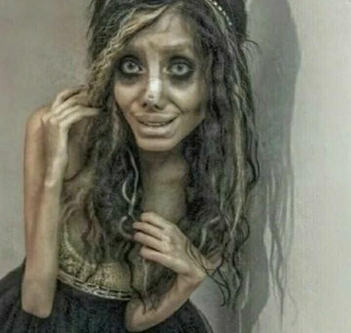 Potret Sahar Tabar Manusia Dengan Julukan Zombie Angelina Jolie,Make Up ...