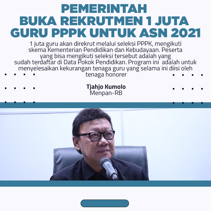 Pemerintah Buka Rekrutmen 1 Juta Guru Pppk Untuk Asn 2021 Kaskus