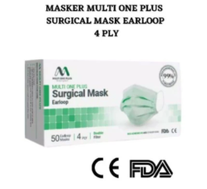 Multi One Plus 4ply Earloop Surgical Mask | KASKUS