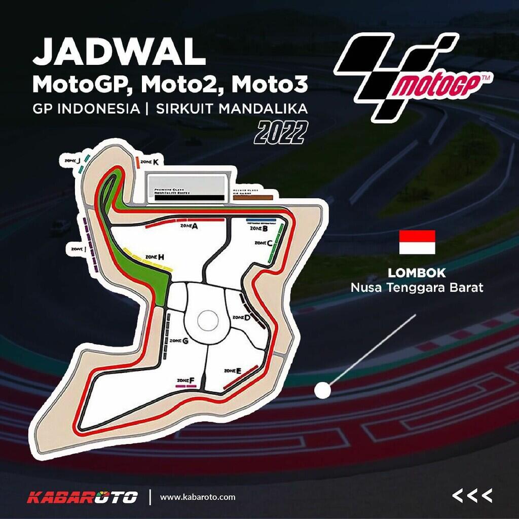 Jadwal Lengkap MotoGP Mandalika 2022 | KASKUS
