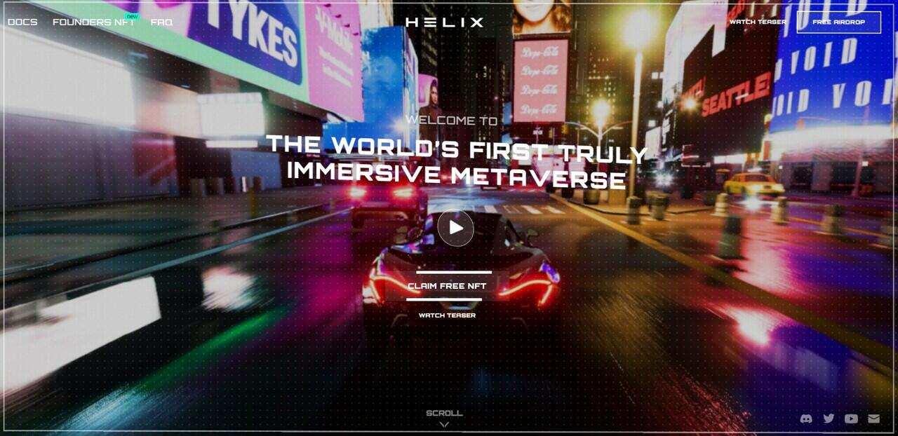 Distribusi NFT dan lainnya dari Metaverse Helix pertama yang imersif di ...