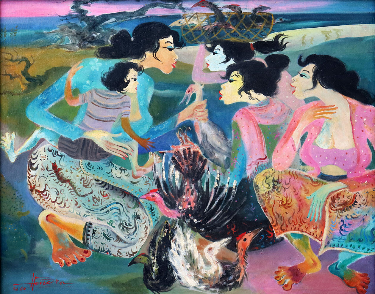 Art Review: Lukisan Hendra Gunawan - Penjual Ayam dan Bebek, 1960 | KASKUS