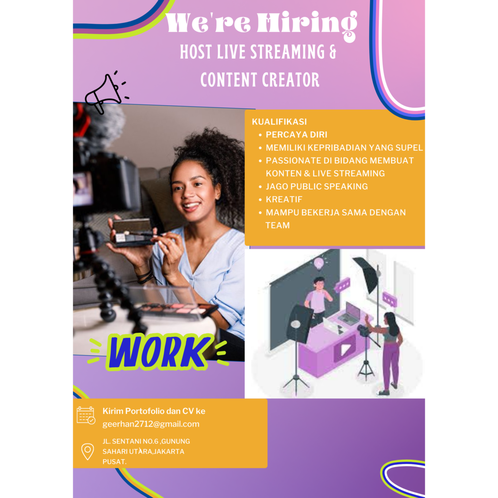 Lowongan Kerja Host Live Streaming & Content Creator | KASKUS