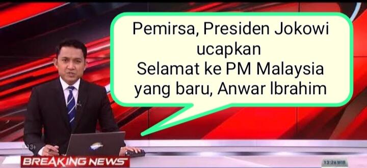 Dapat Ucapan Selamat dari Jokowi, PM Anwar Ibrahim Ucapkan Terima Kasih | KASKUS
