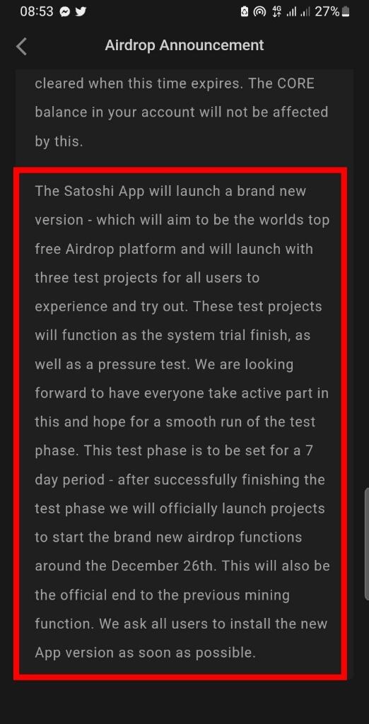 Satoshi App Versi Terbaru - The World's Top Free Airdrop Platform. | KASKUS