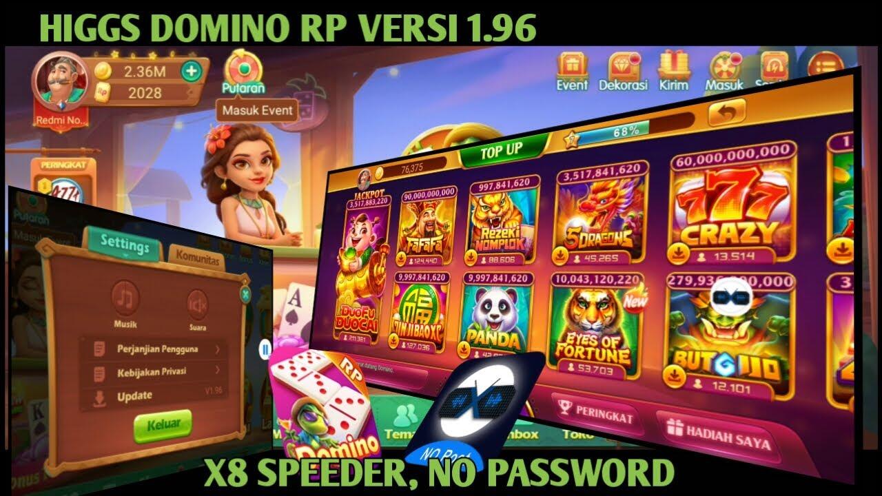 Higgs Domino RP versi 1.96 tema original, X8 Speeder, No Password | KASKUS