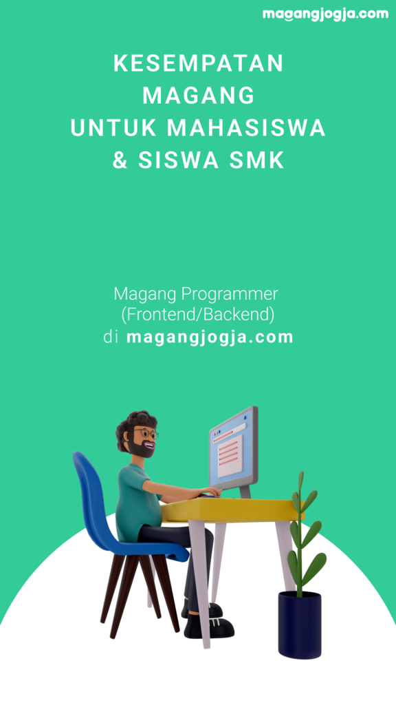 Mau latihan jadi programmer yang profesional? di magangjogja.com aja ...