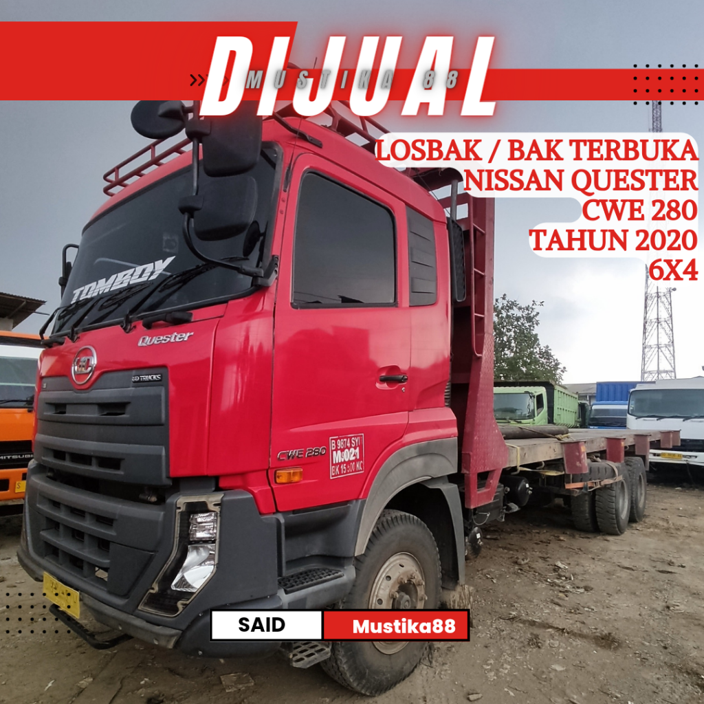 Truk Losbak / Bak Terbuka Spek Logging Nissan QUESTER CWE 280 6X4 Tahun 2020 | KASKUS