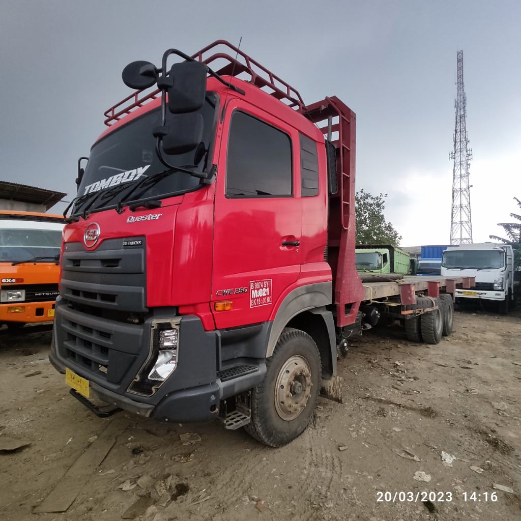 Truk Losbak / Bak Terbuka Spek Logging Nissan QUESTER CWE 280 6X4 Tahun ...