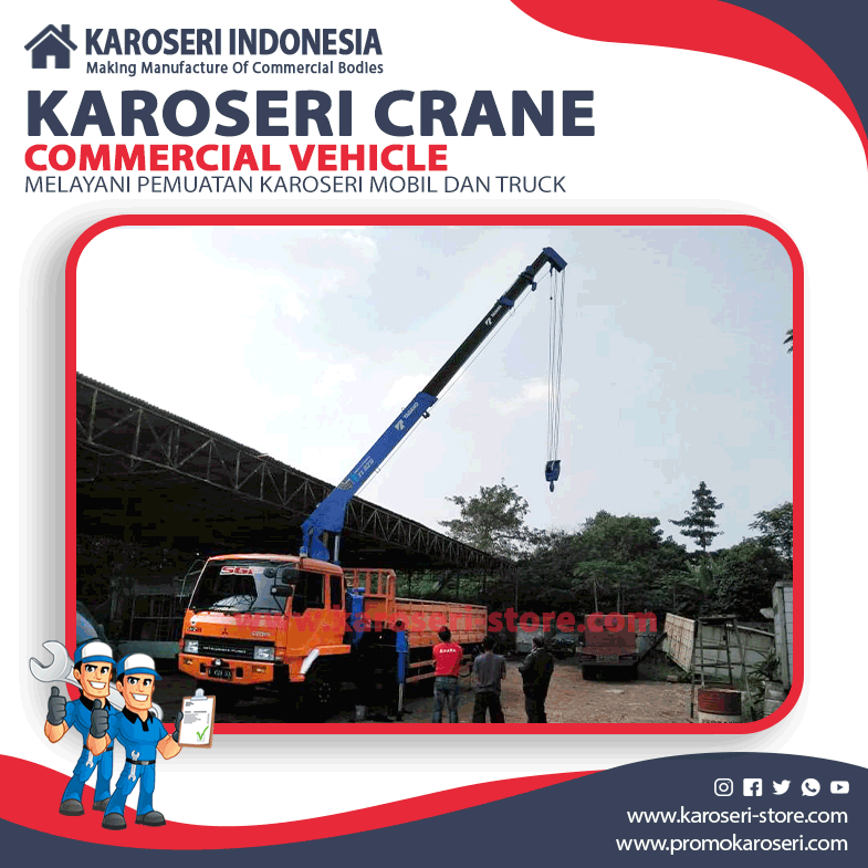 Karoseri Crane Telescopic TADANO Bak Besi Drop Side | KASKUS