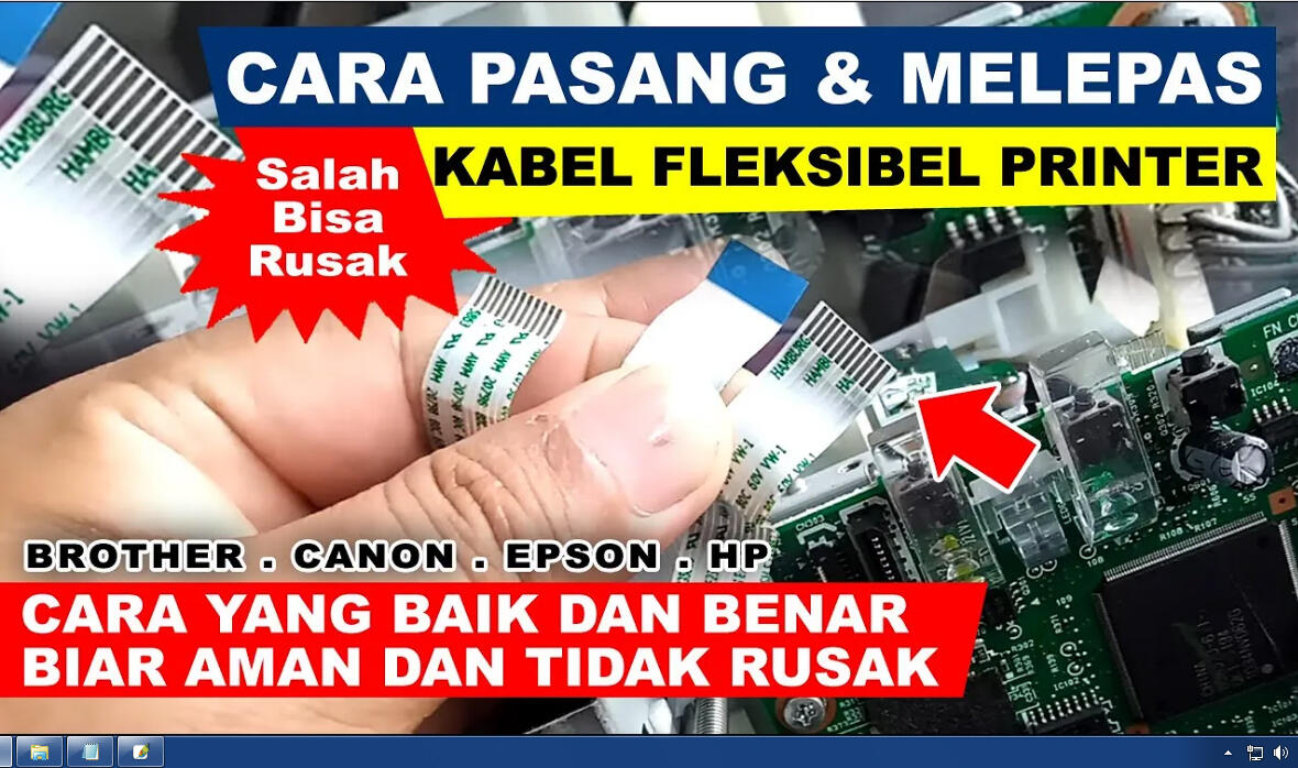 Cara Benar Melepas Dan Memasang Cable Flexible Printer | KASKUS