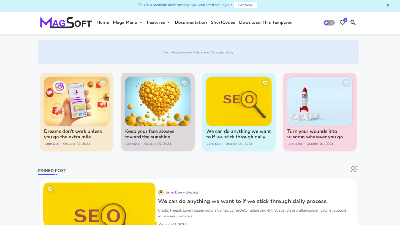 Download MagSoft Premium v1.0 Magazine & Simple Blogger Template | KASKUS