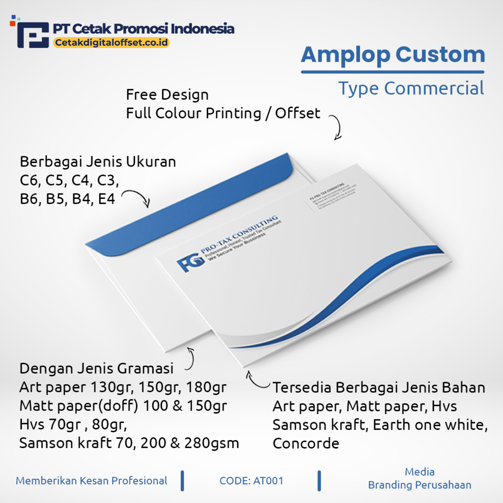 Amplop Packing Amplop Custom bisa branding logo perusahaan type ...