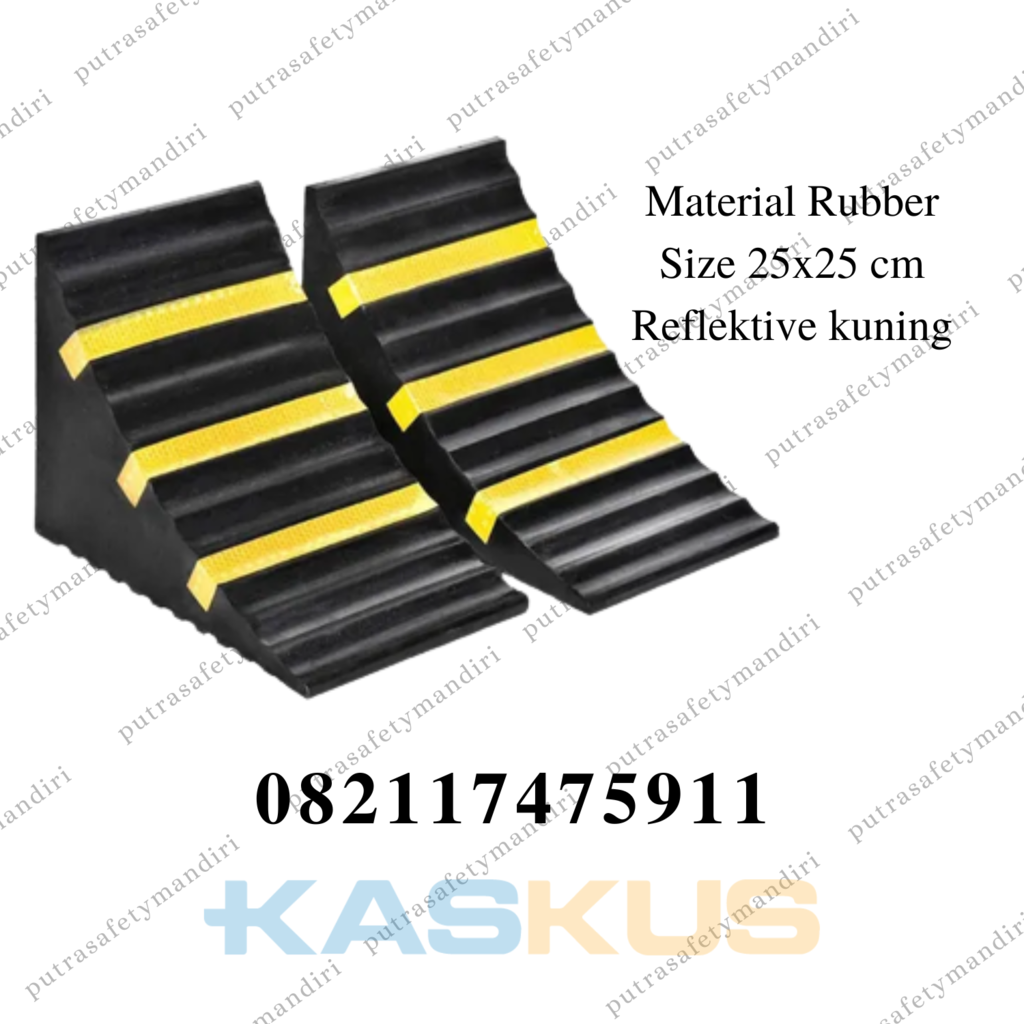 WHEEL STOPPER CAR PARKING RUBBER PENGGAJAL RODA TRUK BANTALAN BAN ANTI ...