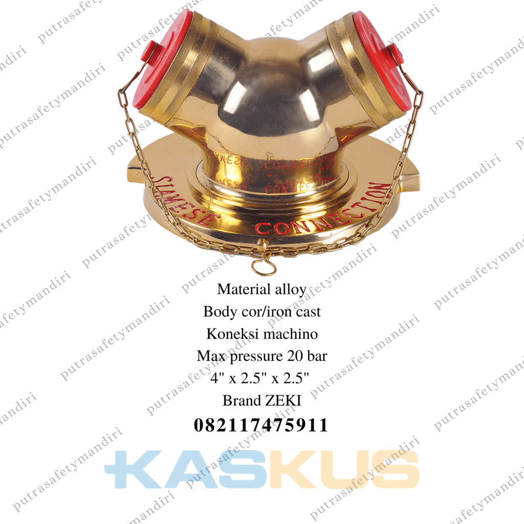 SIAMESE CONNECTION S7 BRAND ZEKI 20 BAR INLET 4 INCH OUTLET 2.5 INCH ...