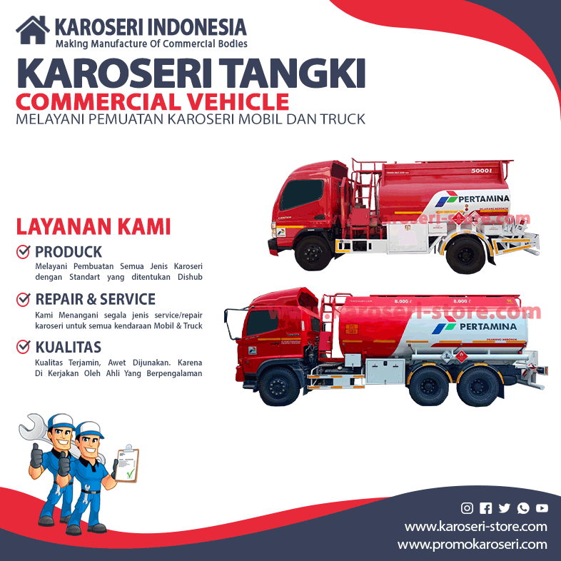 Pembuat Truk Tangki Pertamina Full Bottom Loading || Karoseri Bekasi ...