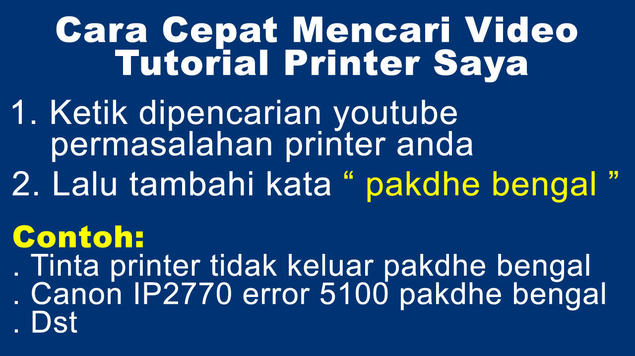 Cara Mengatasi Printer Canon Ip2770 Lampu Orange Error Berkedip Kedip | KASKUS