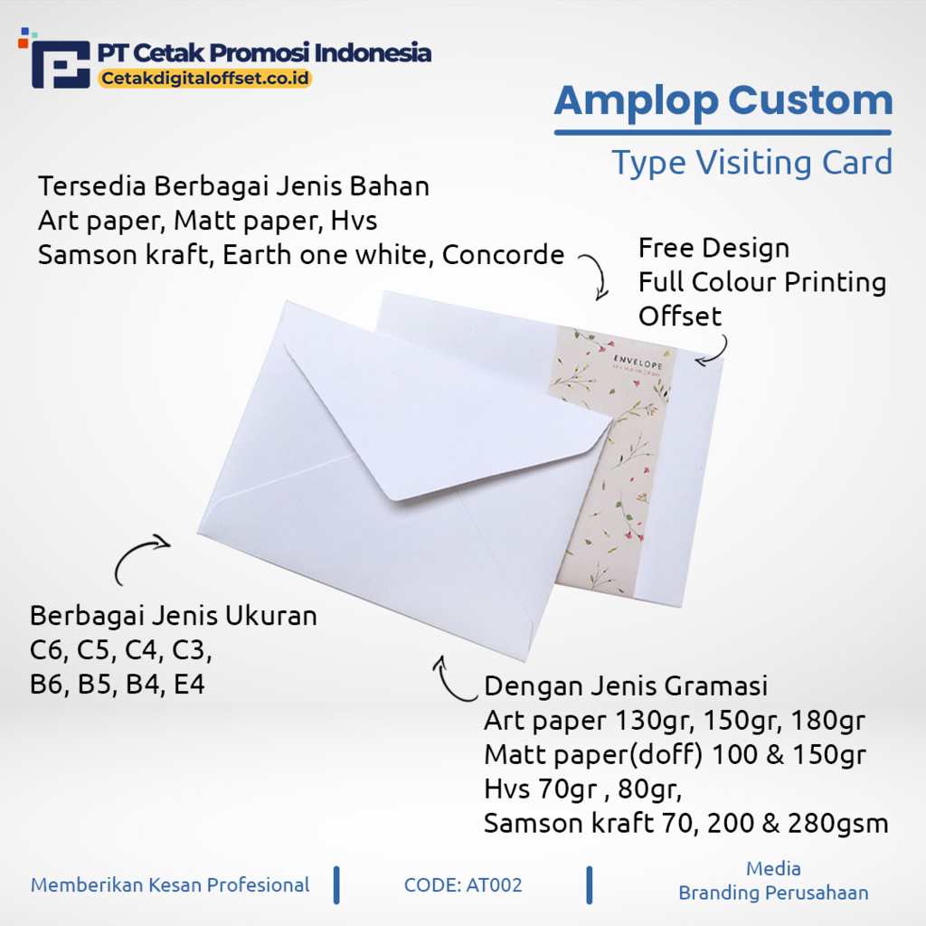 Amplop Packing Amplop Custom Type Visiting Card Kualitas Premium | KASKUS
