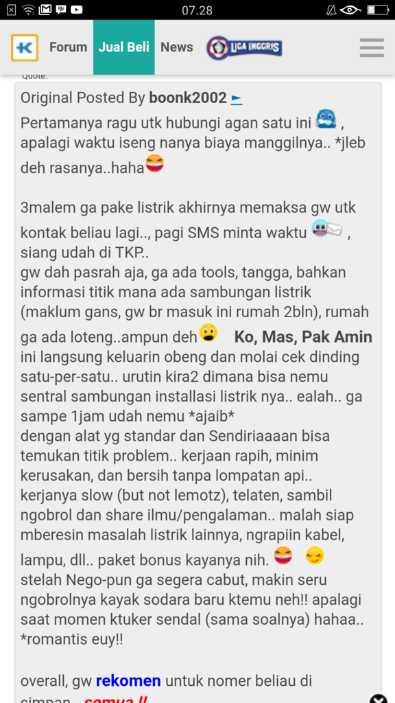 Ko Amin Teknisi Listrik Jakarta & sekitarnya. | KASKUS